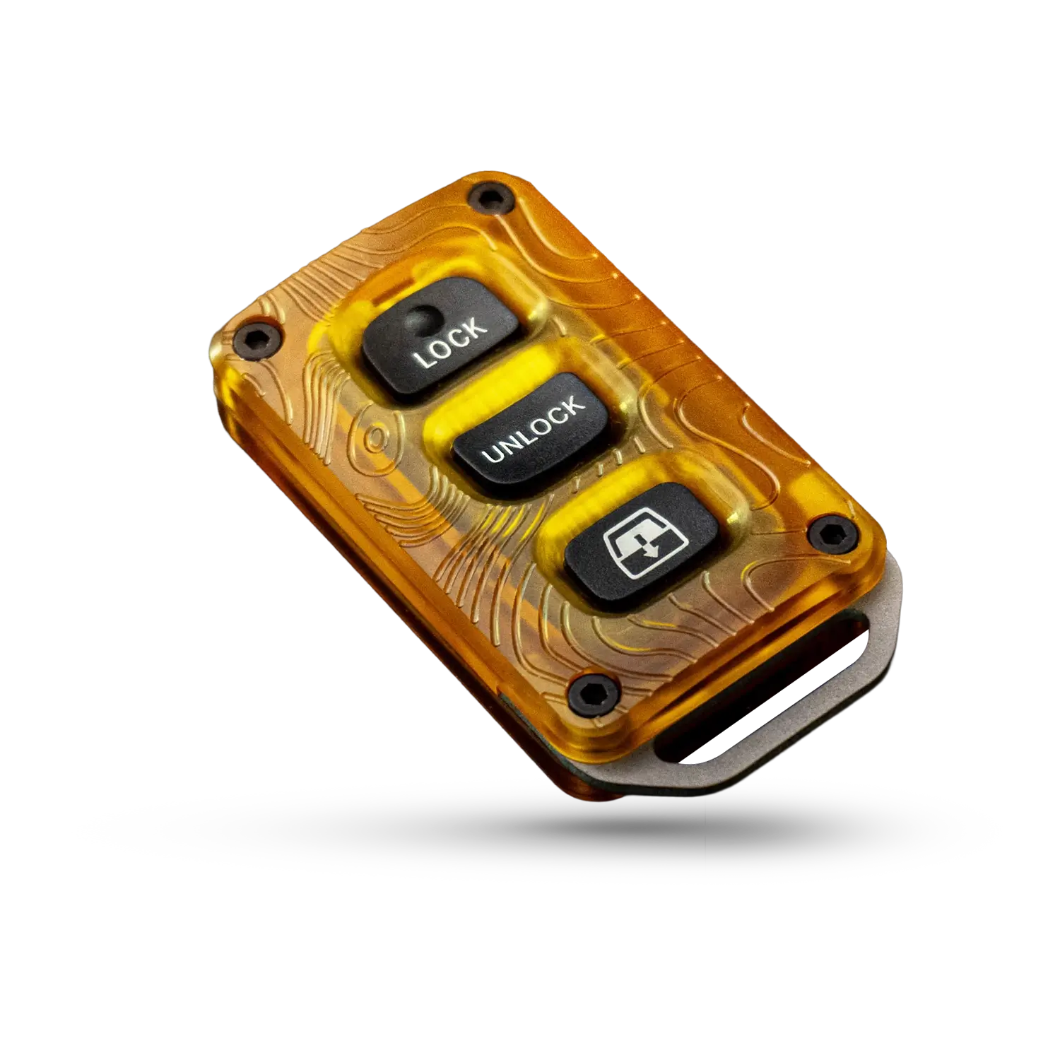 Titanium x Ultem Key Fob Case - Topo
